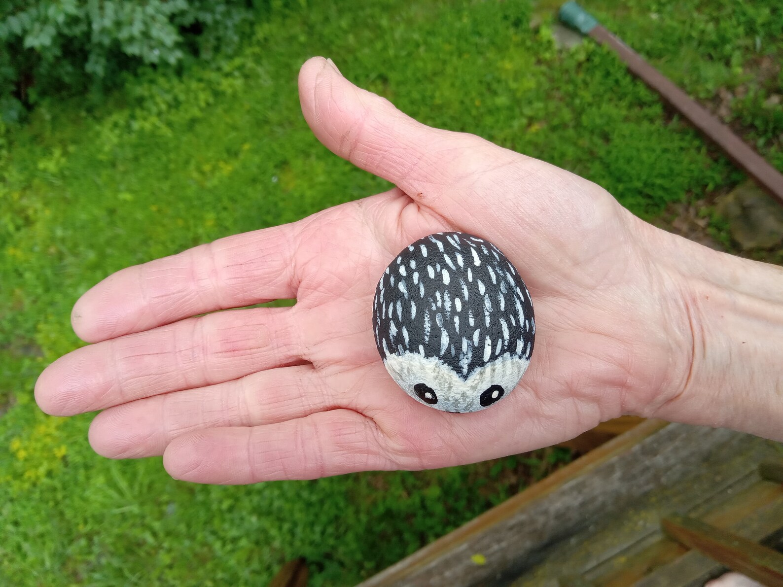 Hedgehog Painted Rocks, Hedgehog Decor, Porch Decor, Sunflowerblessings ...