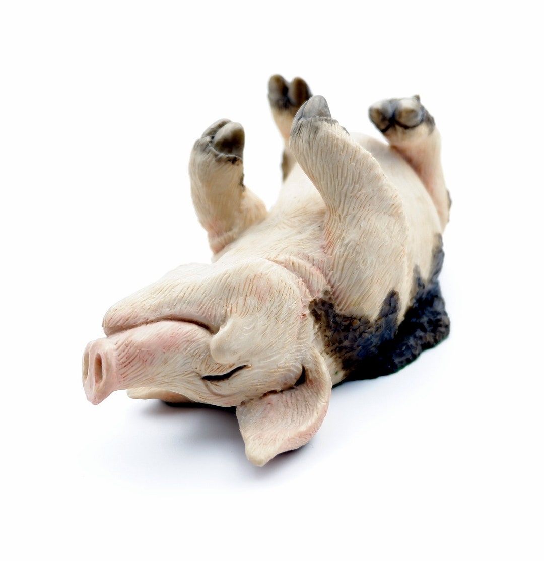 Pig Figurine Piggin Heaven Ornament by David Corbridge Cute Pig ...