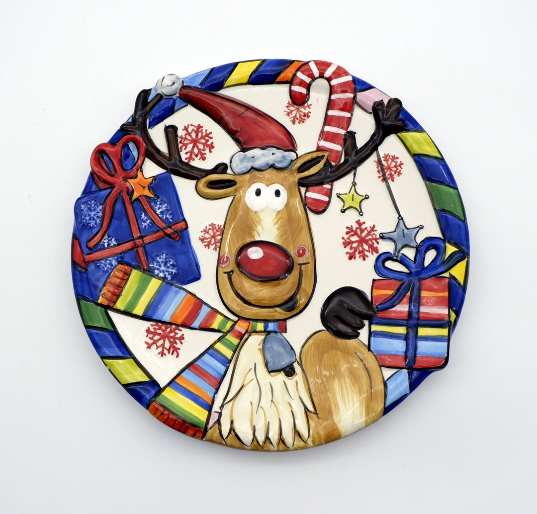 Set of 2 Kids Cartoon Character Plates. Sweetie Server, Party Plates ...