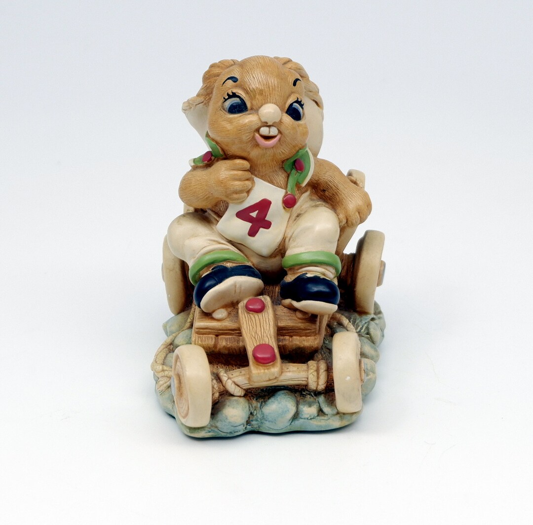 Pendelfin Rabbit humphrey in Go Kart Vintage Stonecraft Figurine ...