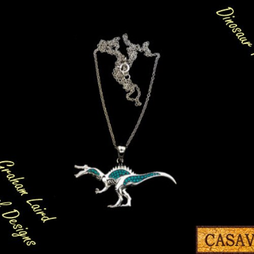 Pterodactyl Dinosaur Necklace In Sterling Silver Etsy