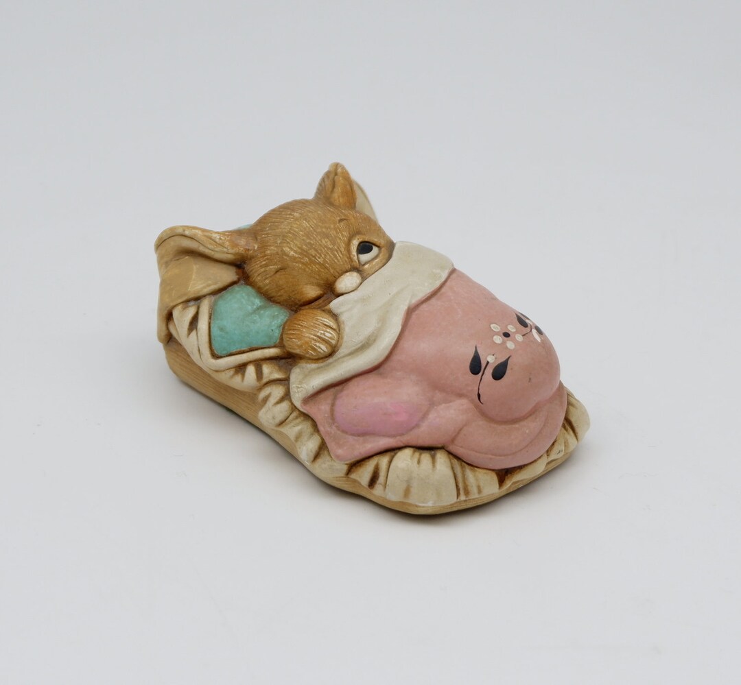 Pendelfin Vintage Stone Rabbit Figurine "peeps" Handmade and Hand ...