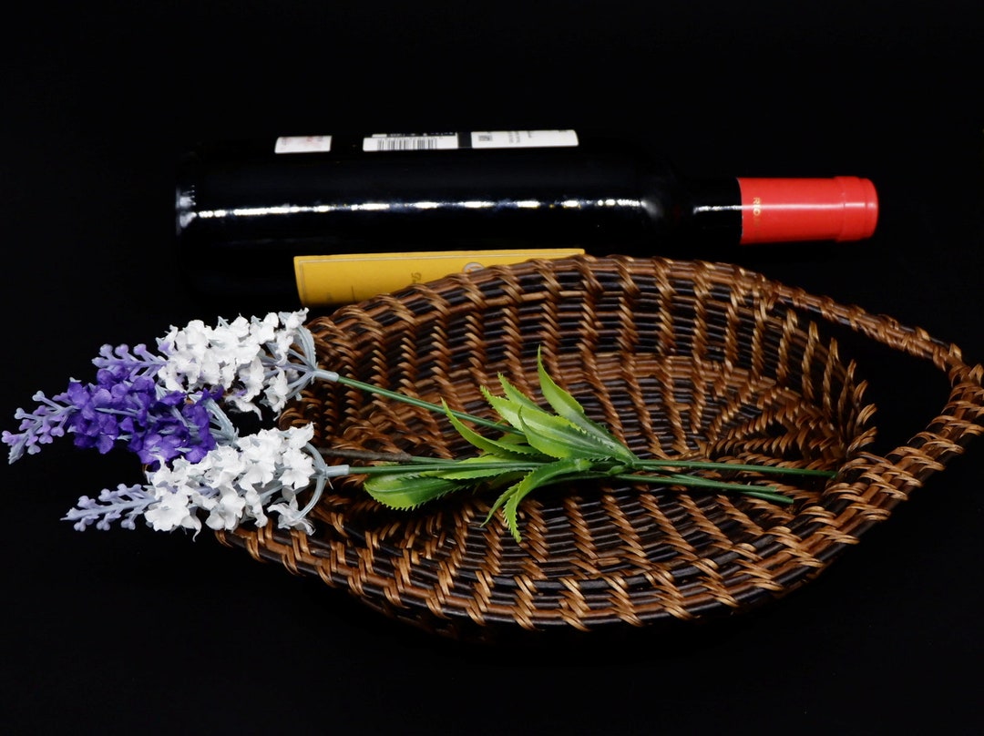 Serving Tray Oval Woven Basket From Nito / Rattan Vines for Bread or ...