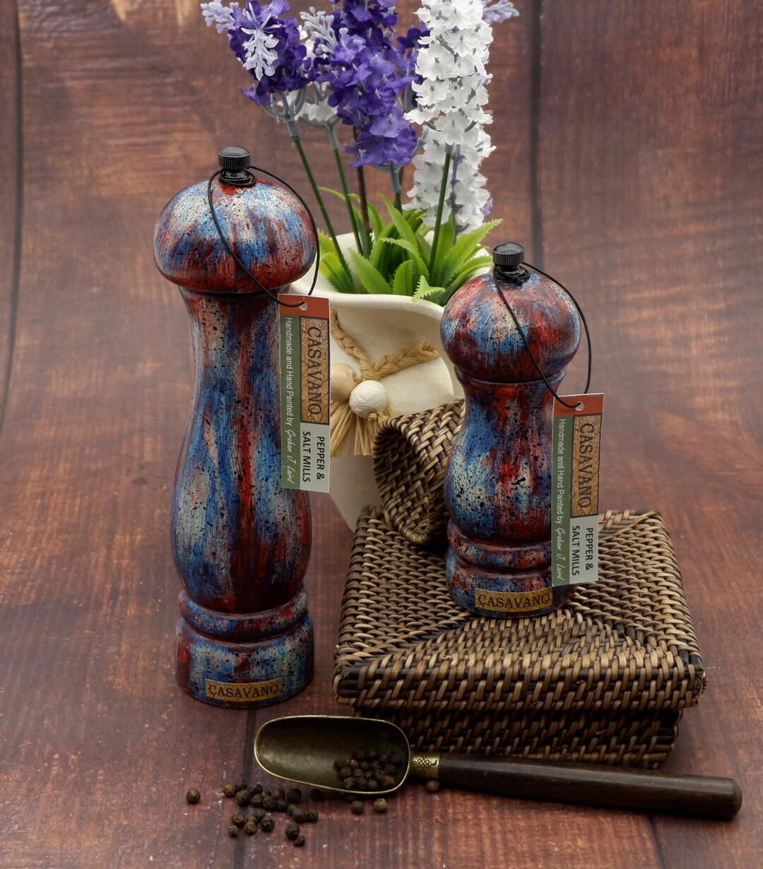 Salt and Pepper Grinders Manufactured From Hardwood With Ceramic ...