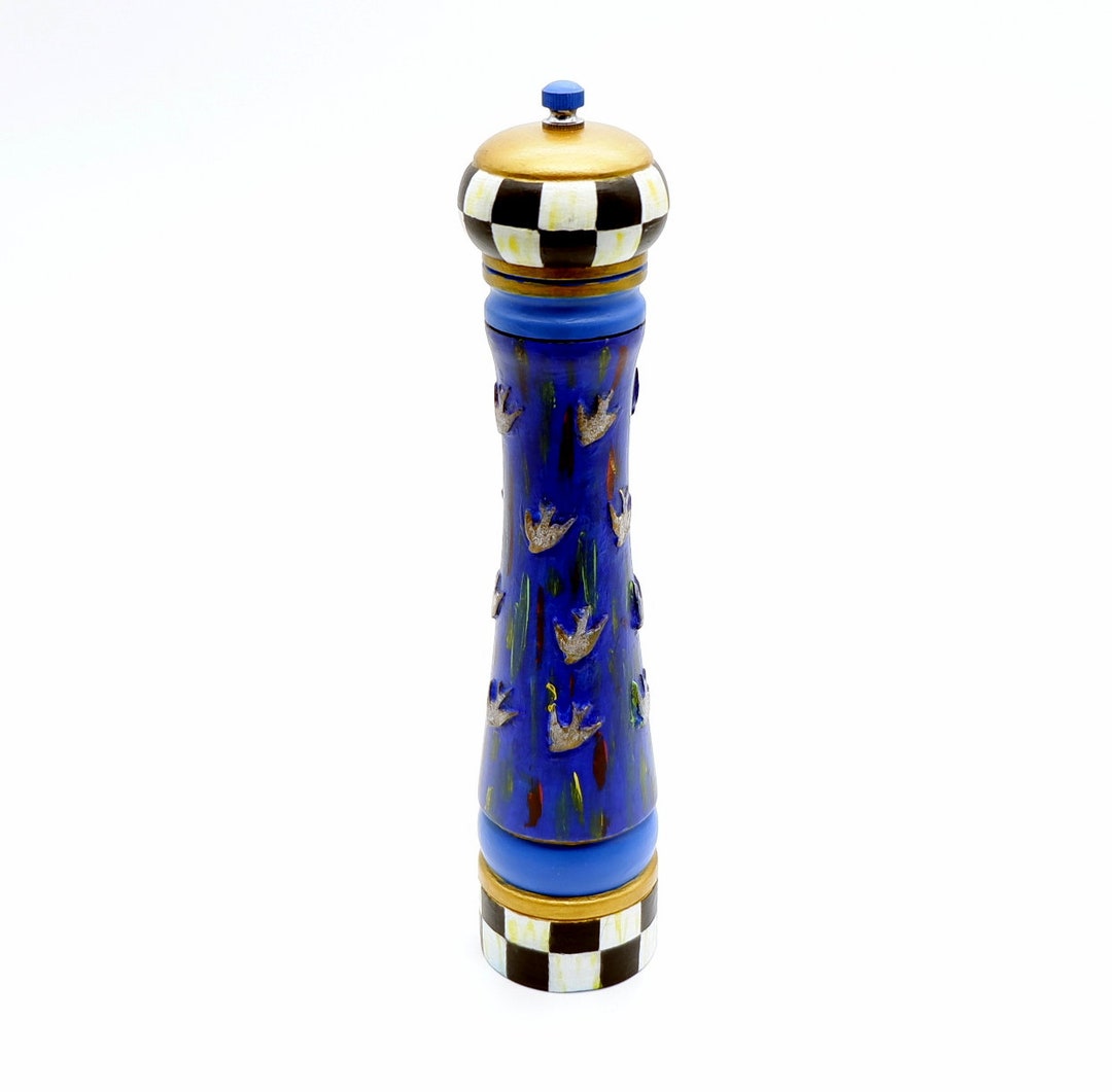 Pepper Mill Hand Painted by Chelsea Laird Artist Fully - Etsy