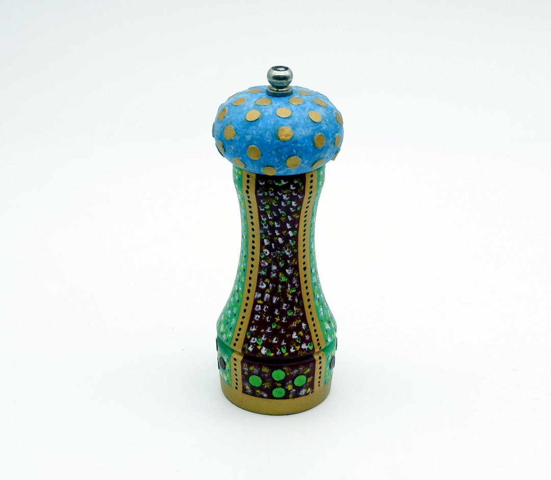 Pepper Mill Hand Painted by Chelsea Laird Artist Fully - Etsy