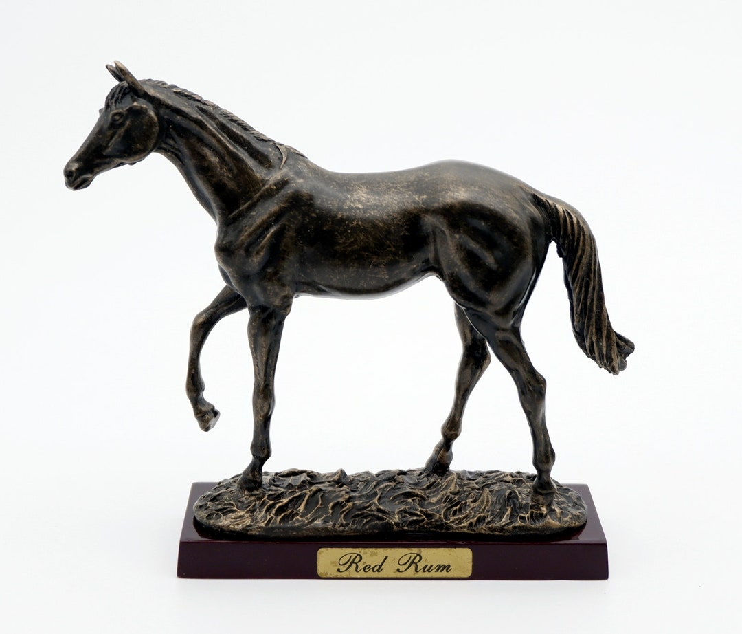 Race Horse Red Rum Figurine Atlas Editions Horse Statue - Etsy