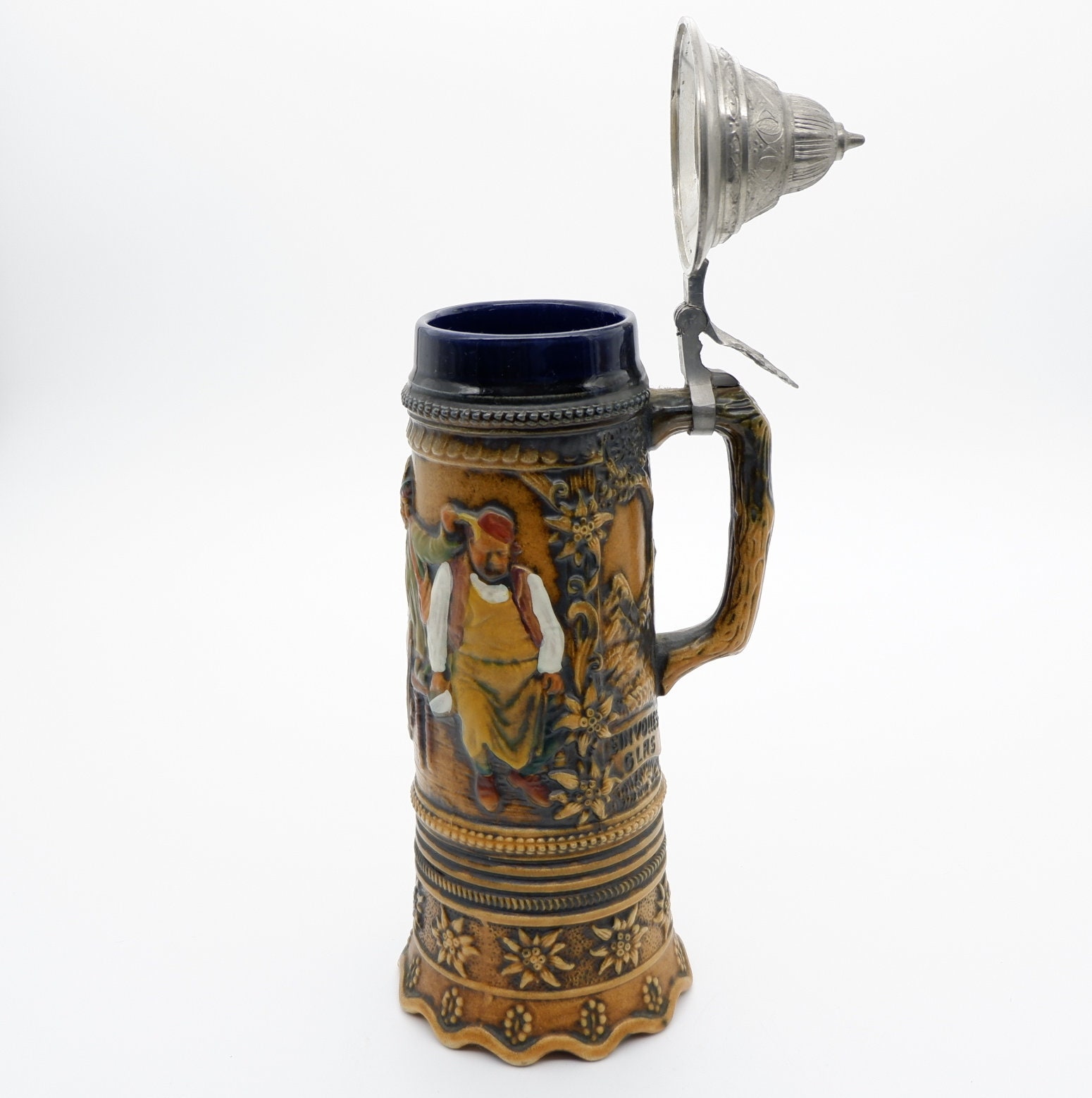 Vintage Gerz German Beer Stein Music Box Ceramic Beer Mug Bar - Etsy