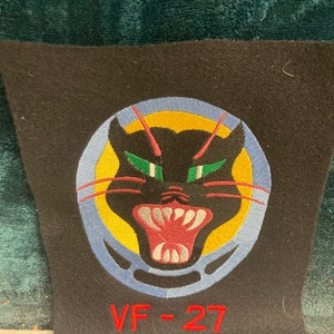 VF -27 Fighting 27 Hellcats Unit Patch and Information Card - Etsy