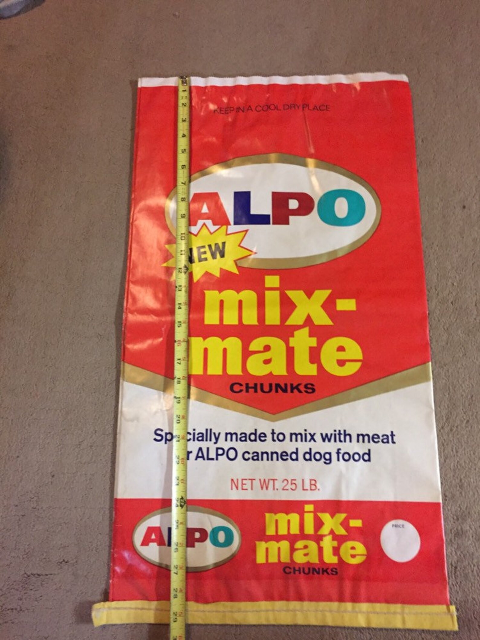 Vintage Alpo Dog Food Bag Unused New Old Stock 25 Pound | Etsy