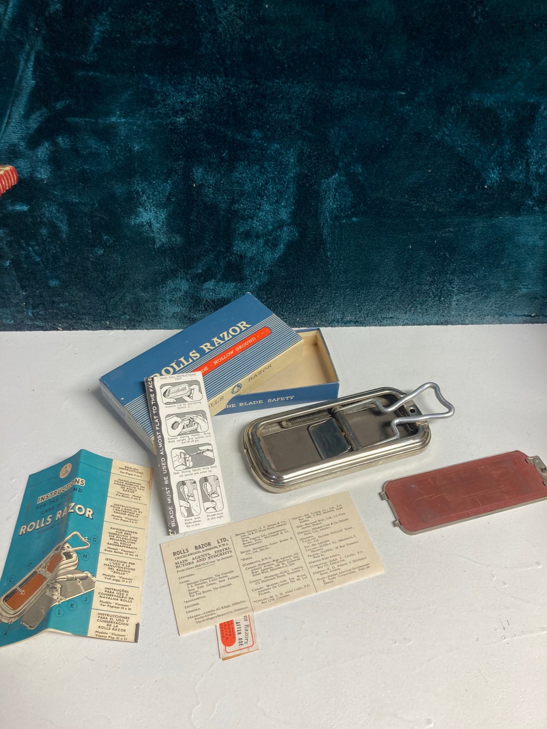 Rolls Razor Blade Sharping Tool Original Box and Paperwork. EXCELLENT ...