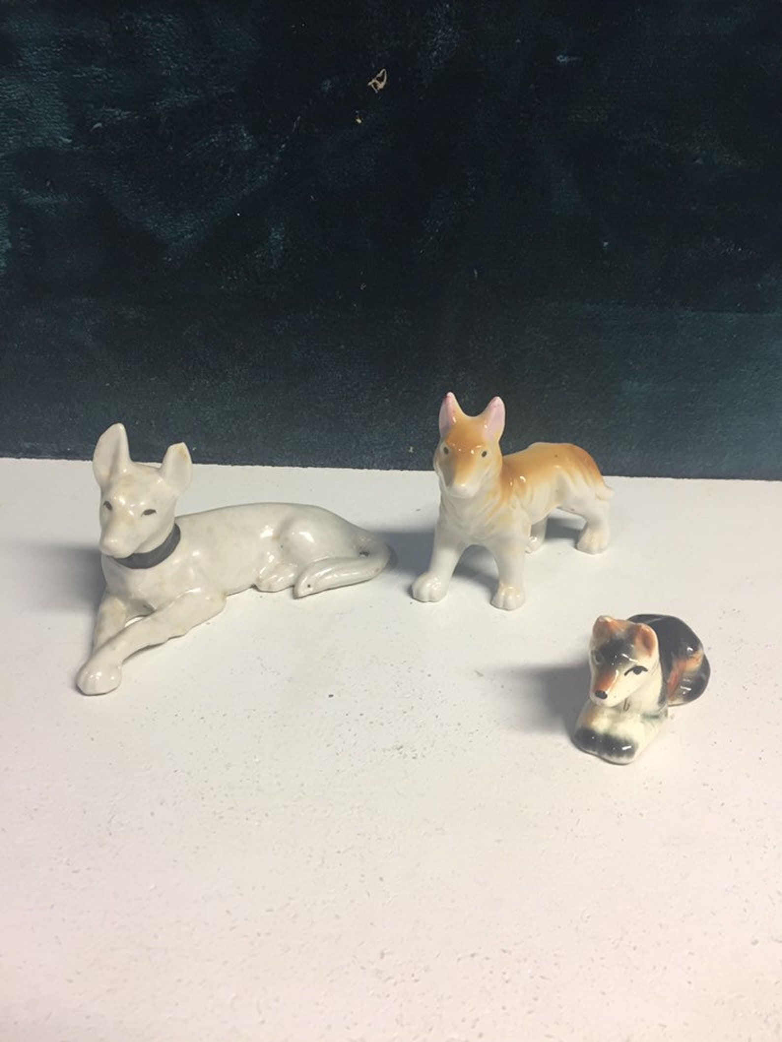 Group of Porcelain Dogs Made in Japan | Etsy