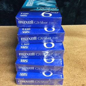 Maxell GX Silver VHS Tapes - Etsy