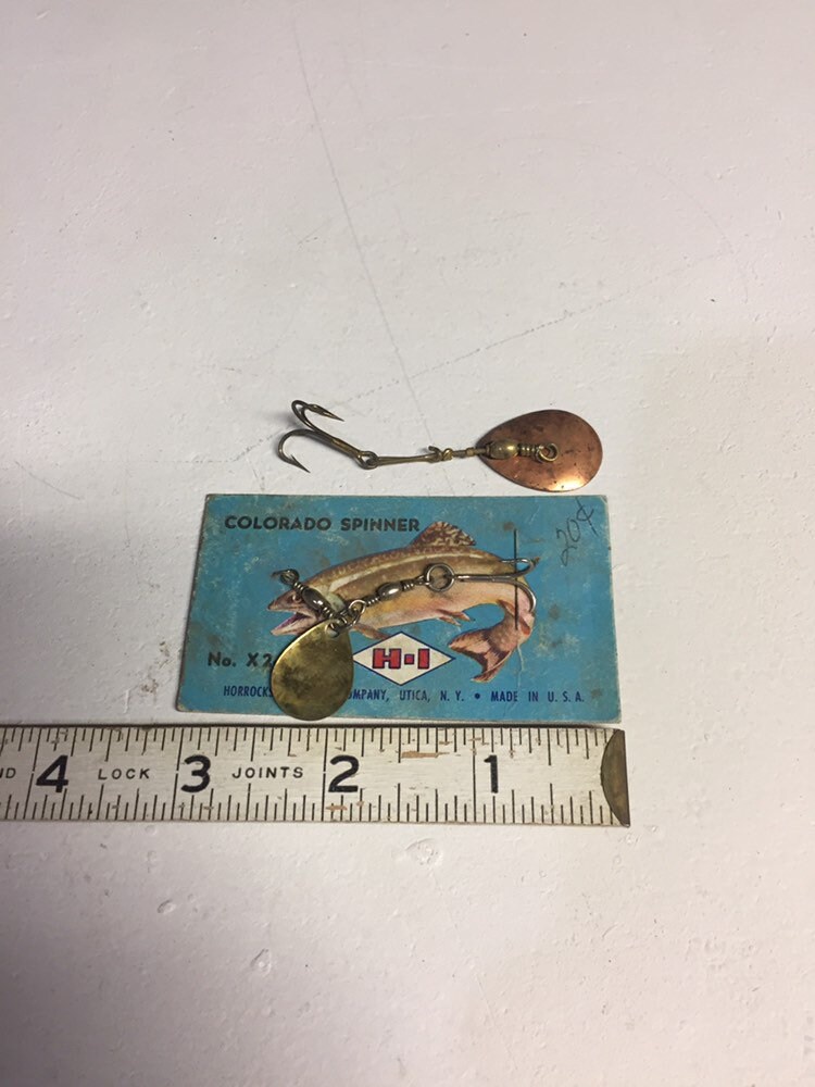 Colorado Spinner Lure on Original Card With Loose Spinner - Etsy