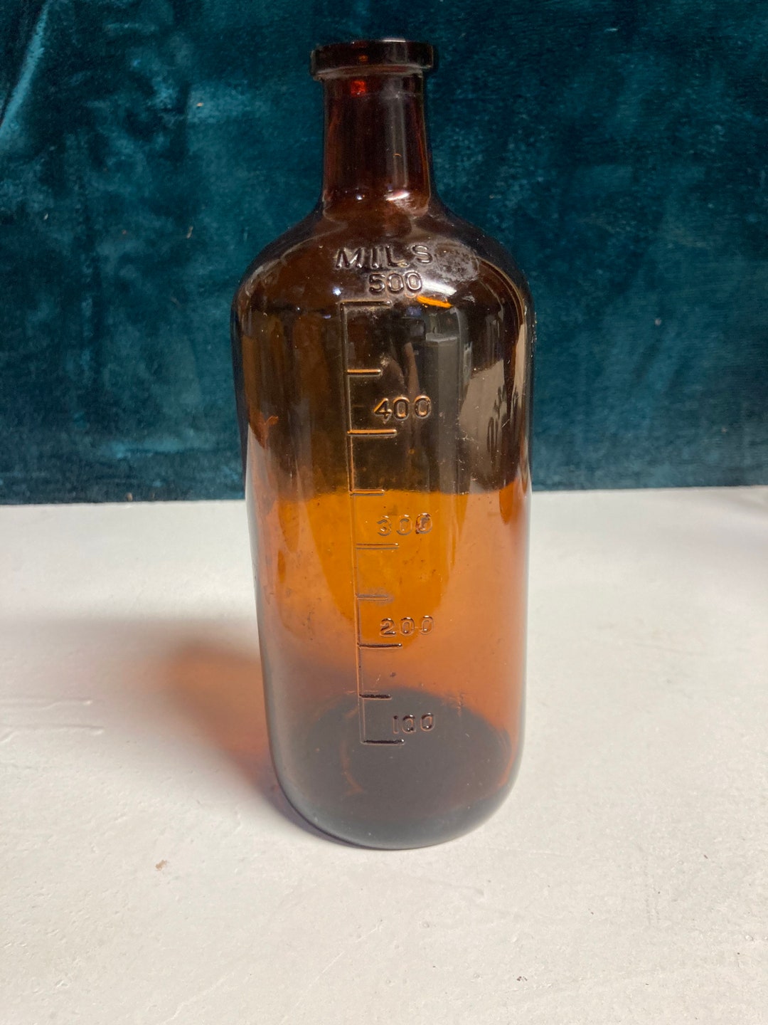 Brown Laboratory / Medicine Glass Ware Apothecary Bottle Graduated ...