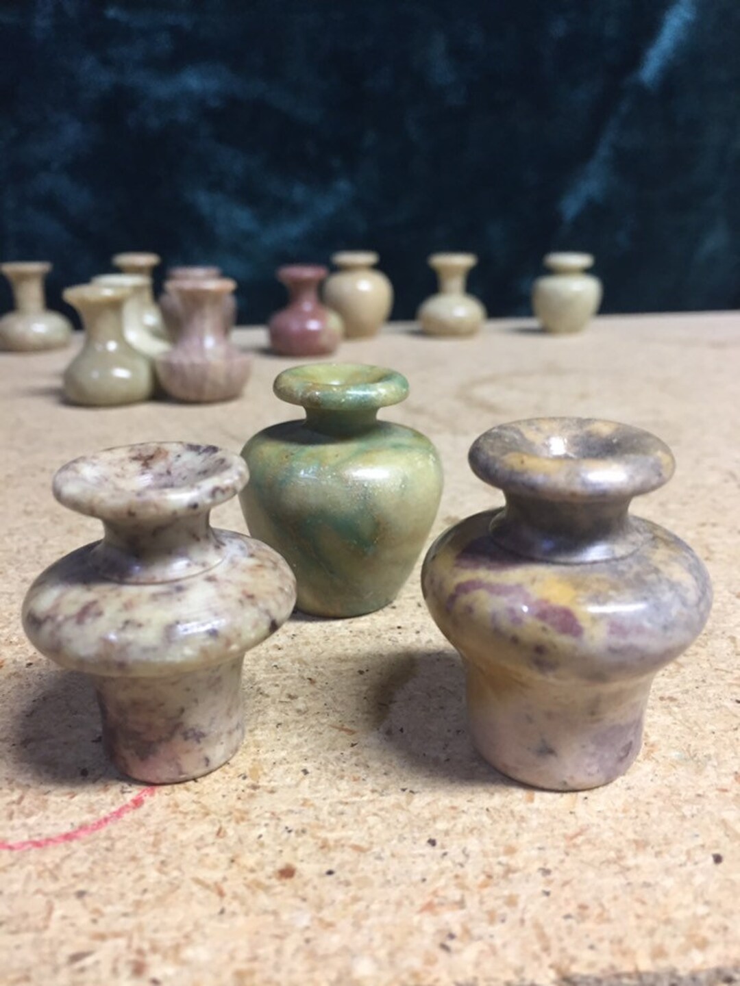 Mini Stone Vases Group of 3 - Etsy