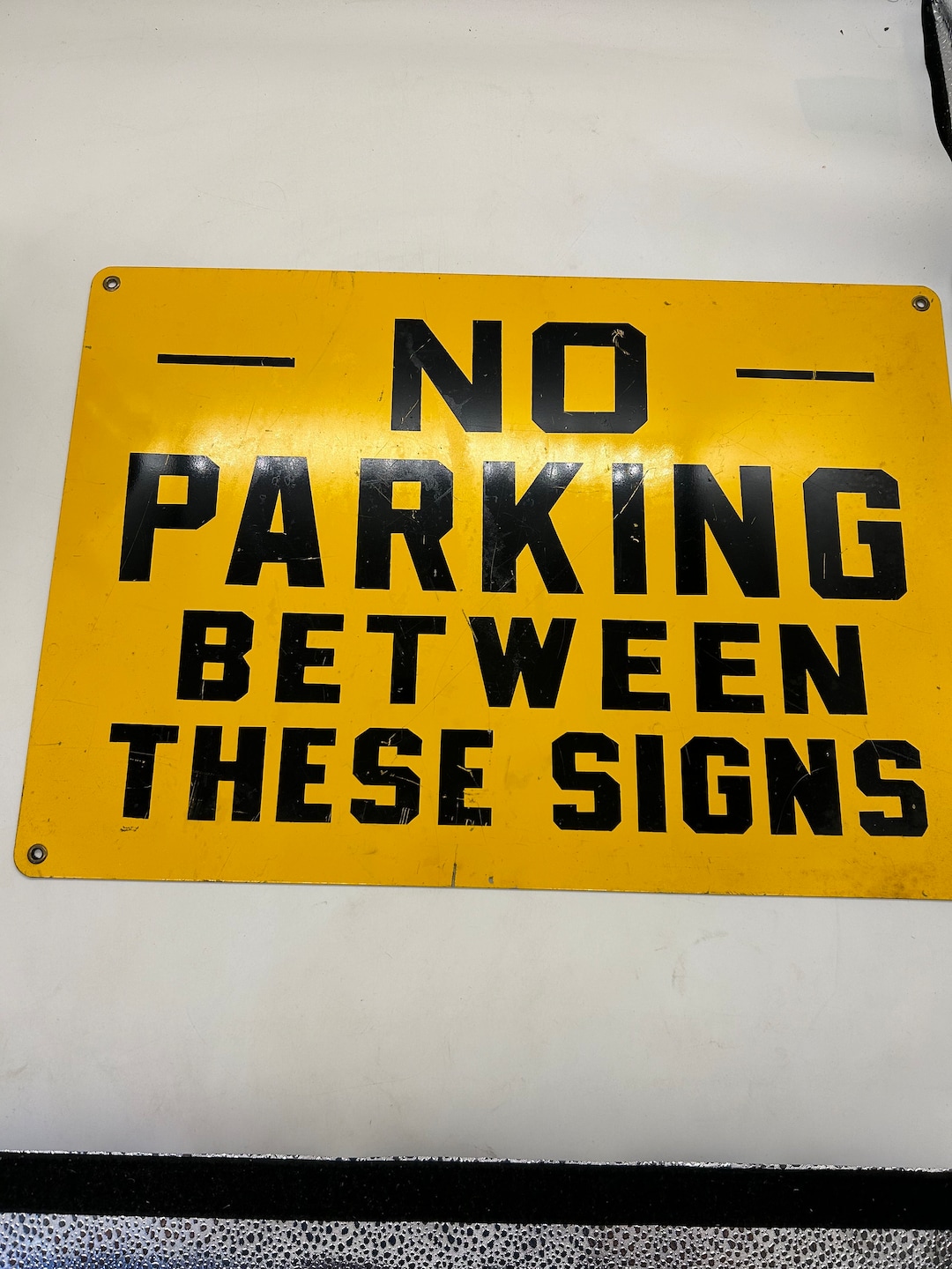 Metal “no Parking Between These Signs” Sign Heavy Duty Metal Re ...