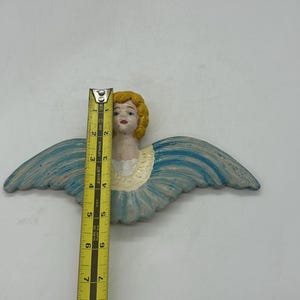 Plaster Angel Head With Spread Wings Vintage Wall Hanging - Etsy