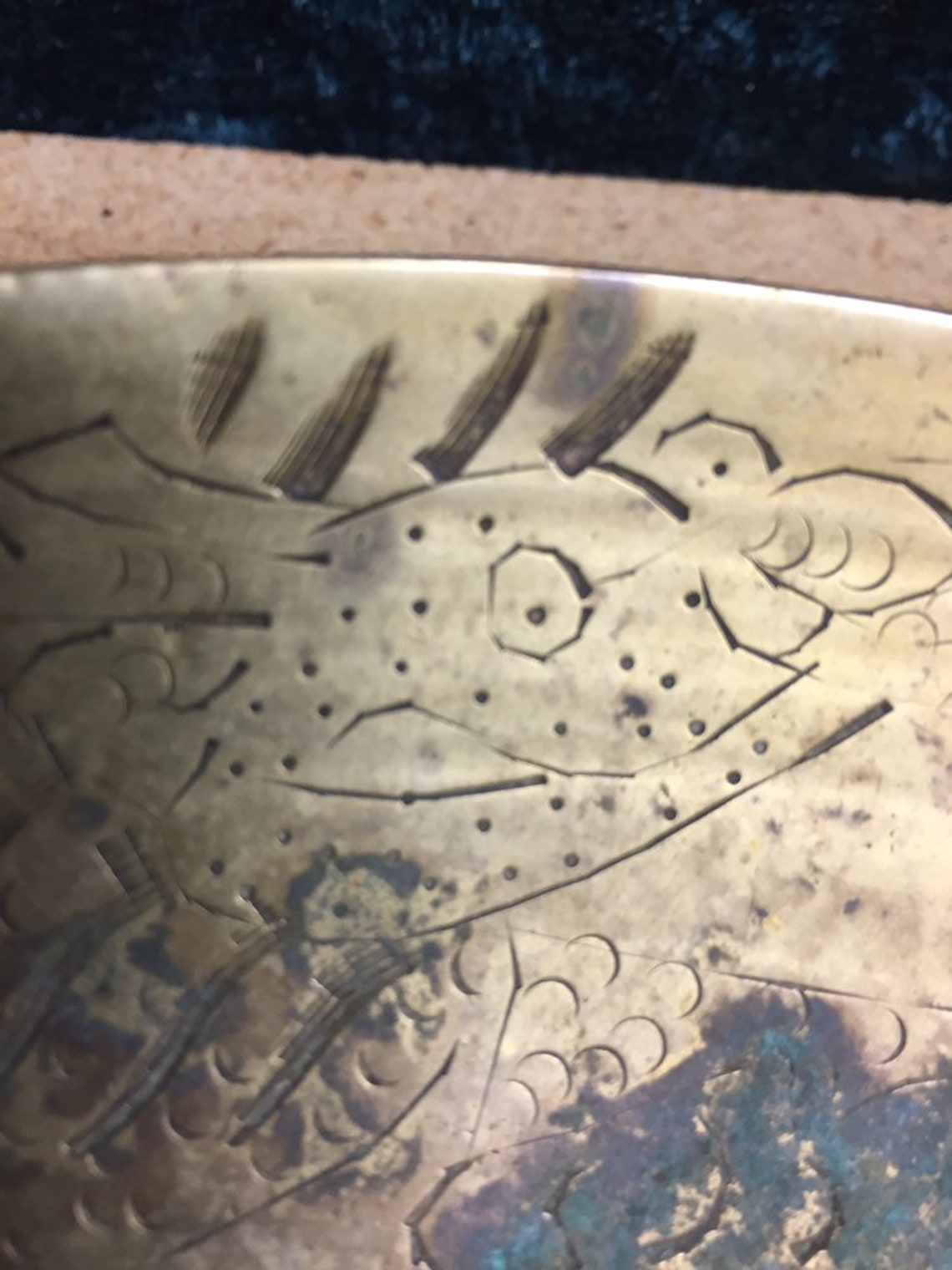 Hand Etched Brass Plate Ww2 Korea War Souvenir - Etsy