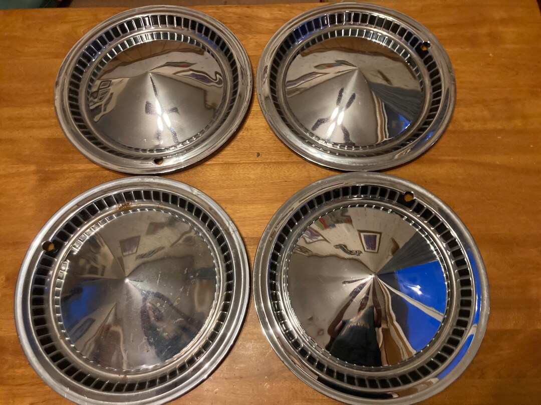 Set of 4 Chevy Chevrolet Bel Air Hubcaps 1954 59 Etsy