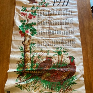 1977 Cloth Year Calendar Wall Hanging - Etsy