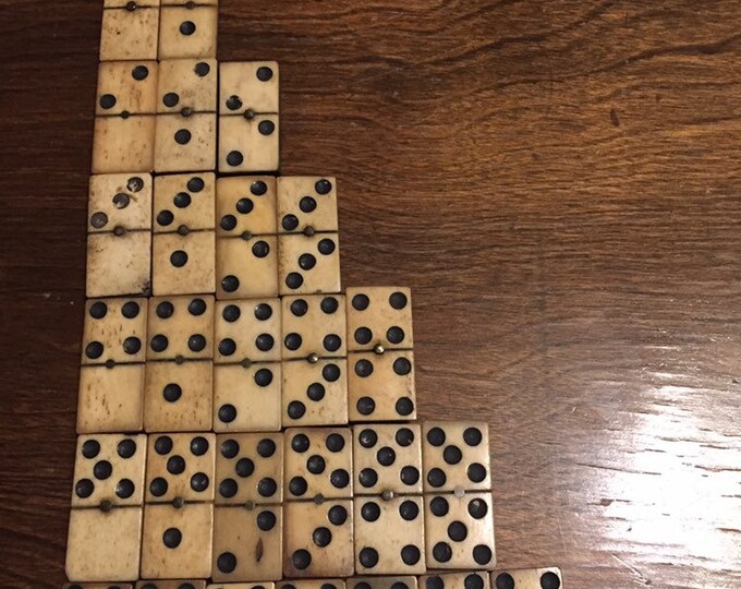 Civil War Era Ivory Dominoes Complete Set - Etsy