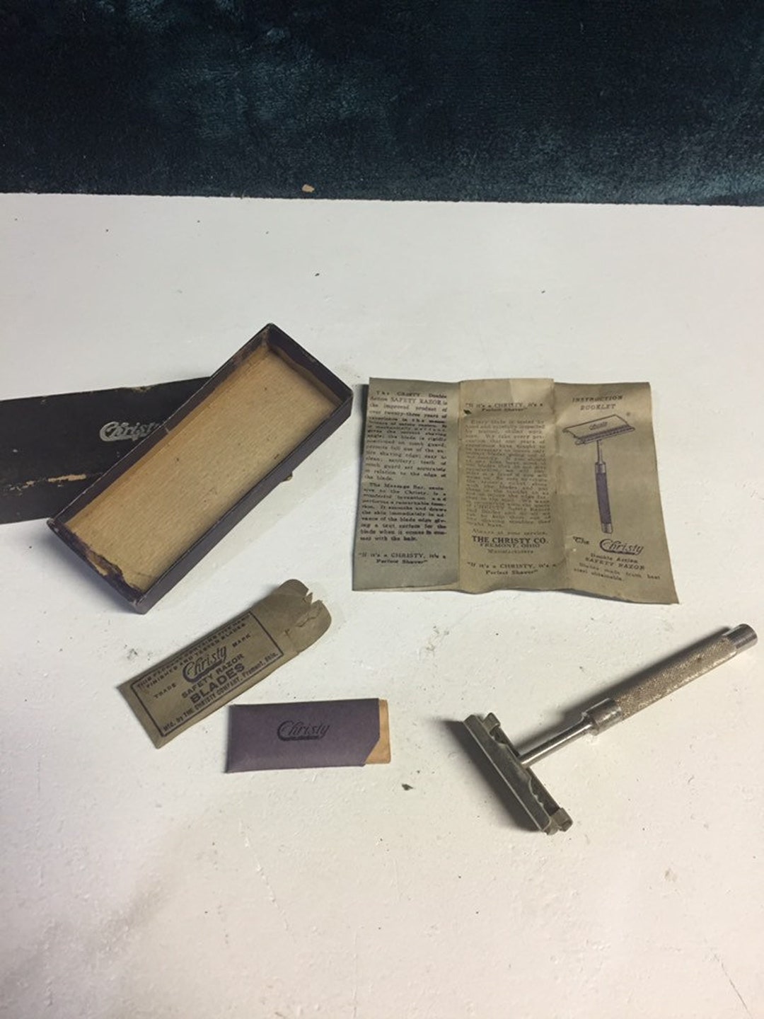 Christy Safety Razor New Old Stock, Original Case With Paper Work and ...