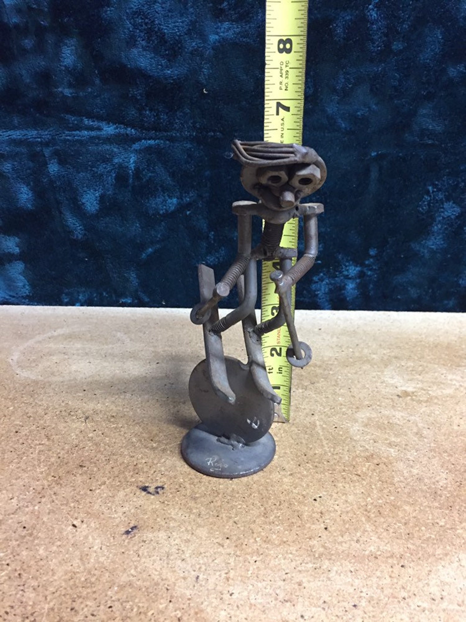 Metal Art Nut Bolt Skiing Figure | Etsy
