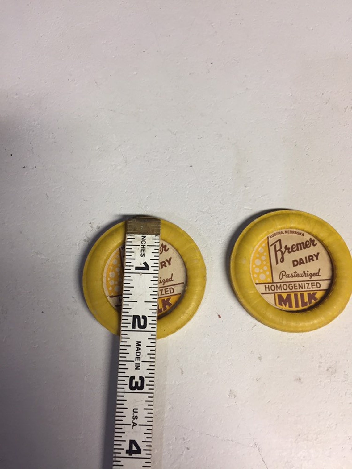 Pair Bremer Dairy Pasteurized Homogenized Milk Bottle Cap - Etsy