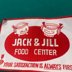 Jack and Jill Food Center Original Logo Employee Patch - Etsy