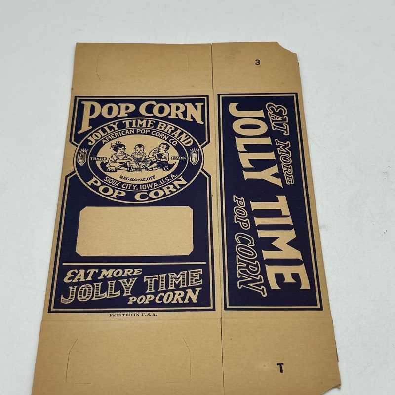 Vintage Popcorn Box - Etsy