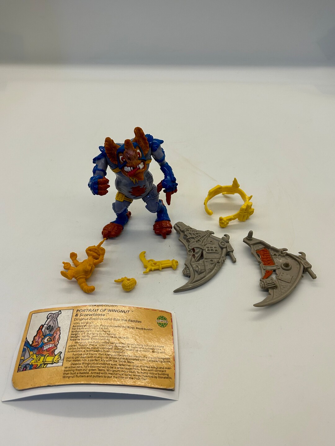 Teenage Mutant Ninja Turtles Action Figure 1990 Wingnut and Screwloose ...