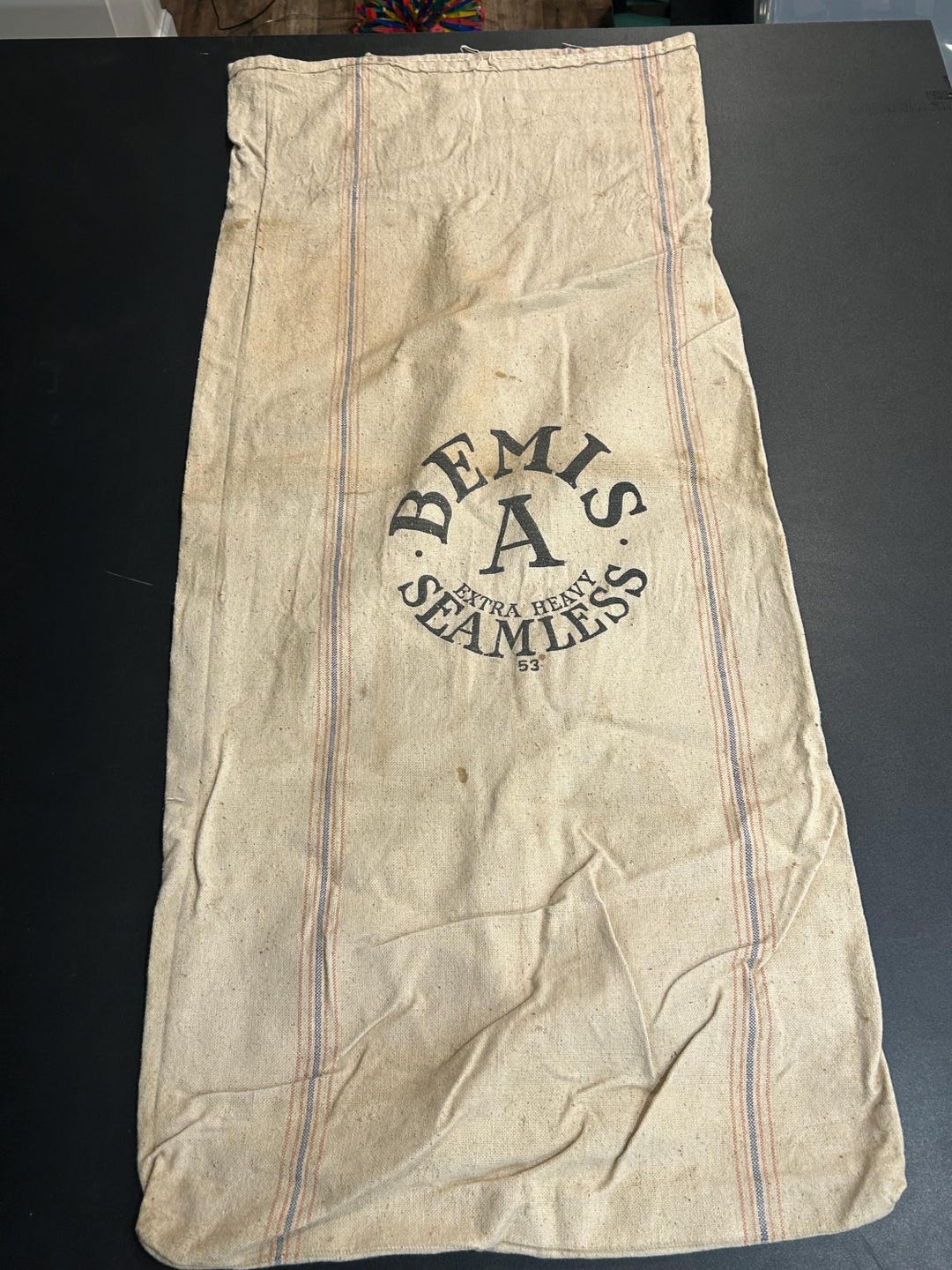 Vintage Heavy Cotton Sack / Seed Sack Bemis Seamless A Extra Heavy - Etsy