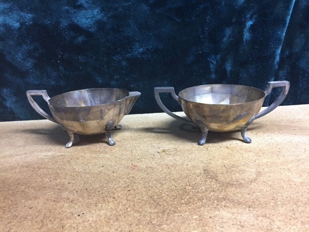 Benedict Silver Plate Sugar and Creamer Set - Etsy