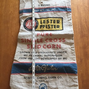 Lester Pfister Pure Single Cross Seed Corn Sack - Etsy