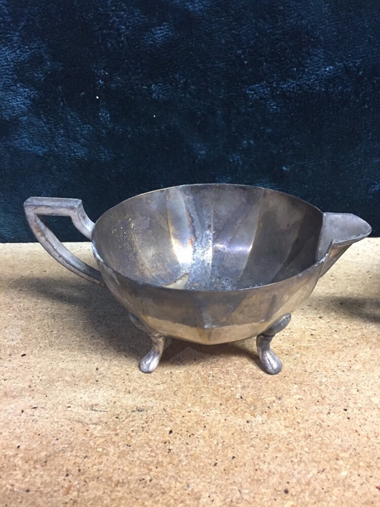 Benedict Silver Plate Sugar and Creamer Set - Etsy