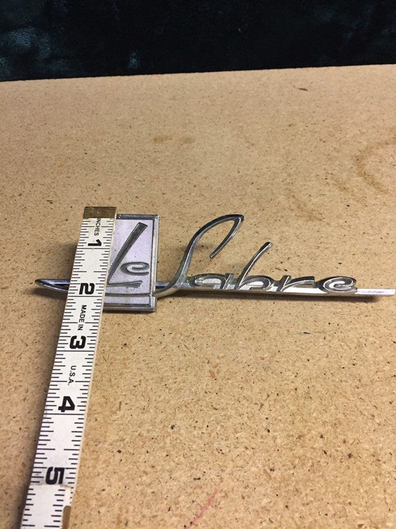Le Sabre Chrome Car Emblem | Etsy