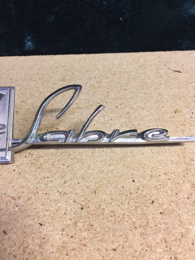 Le Sabre Chrome Car Emblem | Etsy