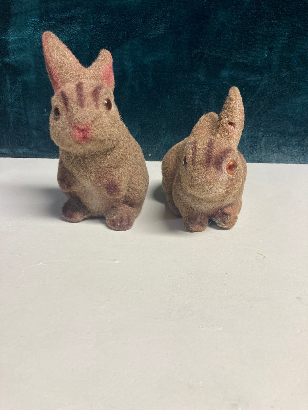 Flocked / Fuzzy Bunny Banks - Etsy