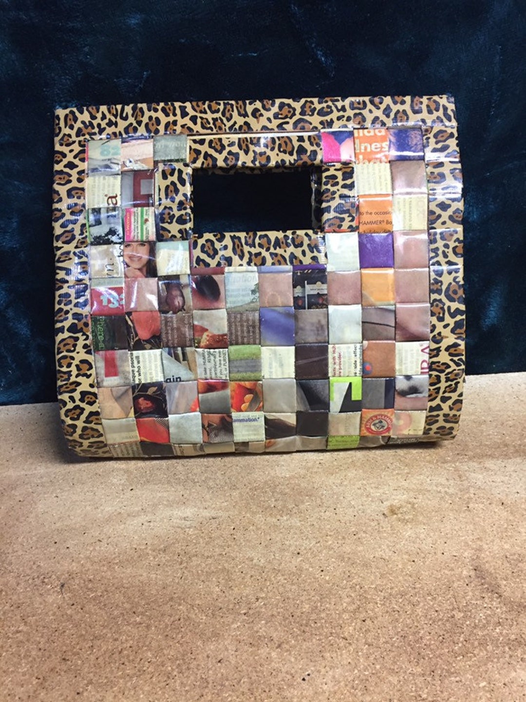 Woven Recycled Magazine Purse - Etsy