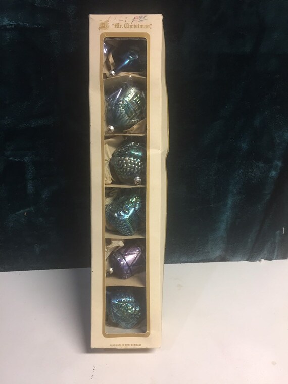 Made in West Germany Hand Blown Glass Ornaments in Original - Etsy