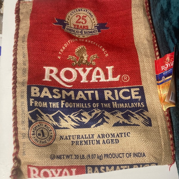 Basmati Rice Bag - Etsy