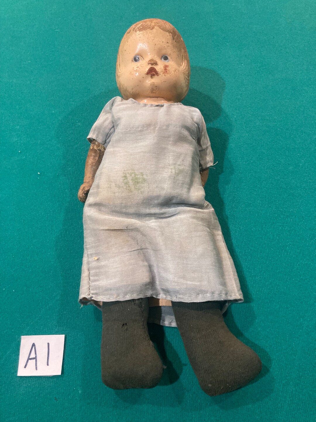 Vintage Baby Doll With Hand Sewen Clothing ! - Etsy