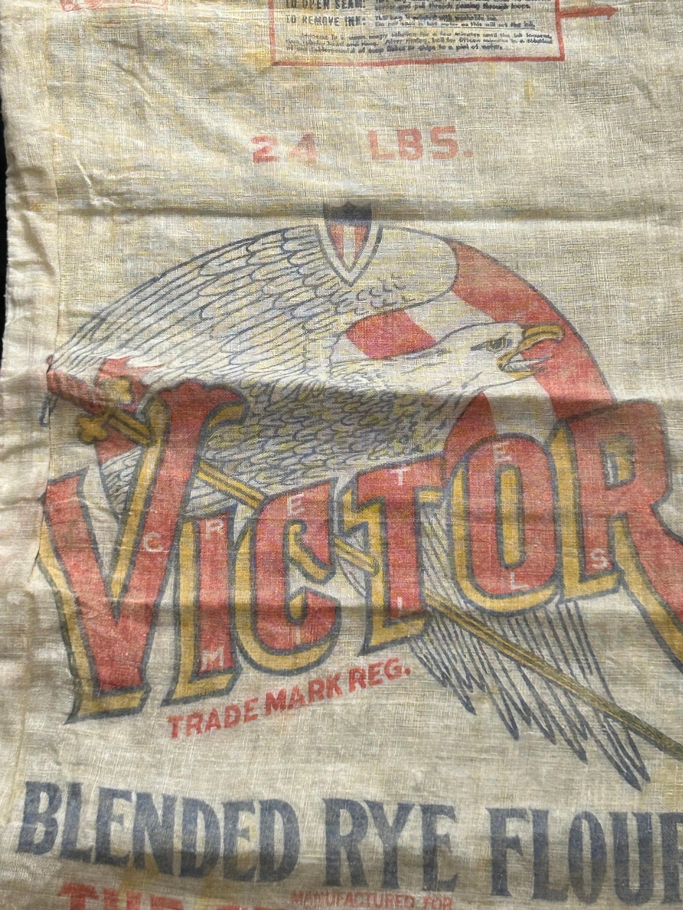 Victor Feeds Blended Rye Flour the Crete Mills Crete Nebraska 24 Pound ...