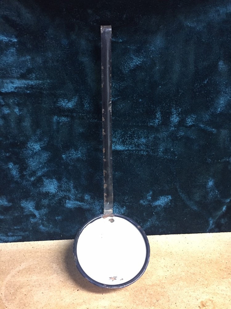 Enamel black and white laddle | Etsy