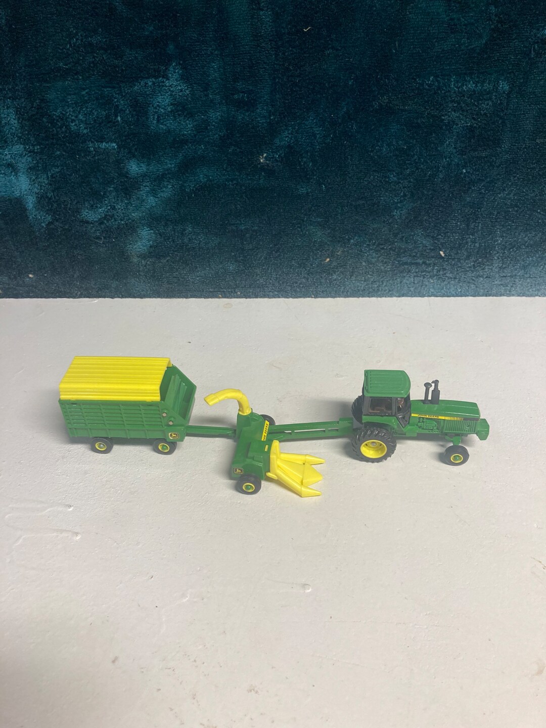 Ertl Farm Toys John Deere Tractor , Silage Cutter and Silage Wagon - Etsy