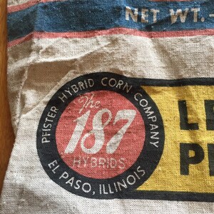 Lester Pfister Pure Single Cross Seed Corn Sack - Etsy