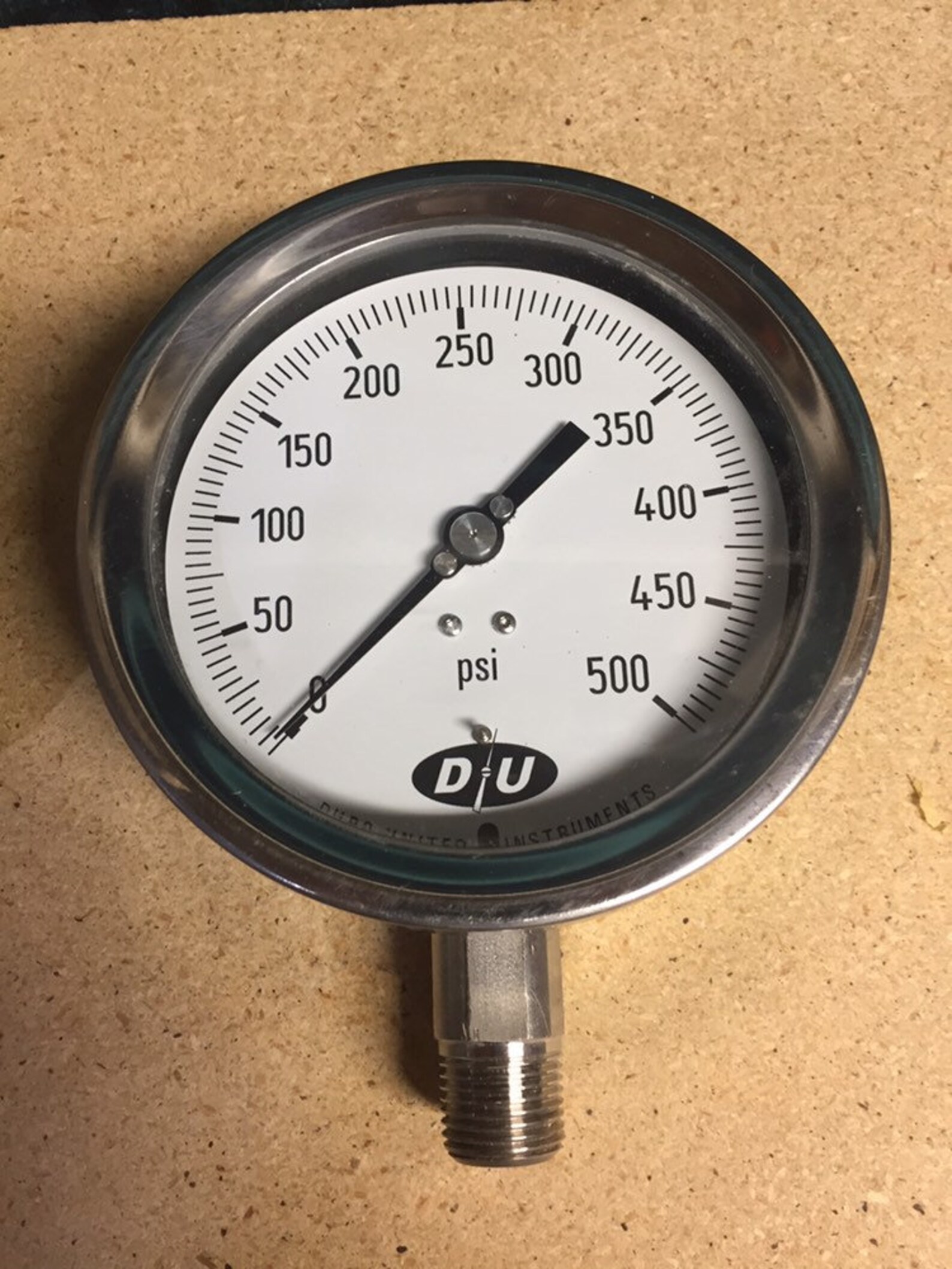 Duro United Instruments 500 PSI pressure gauge | Etsy