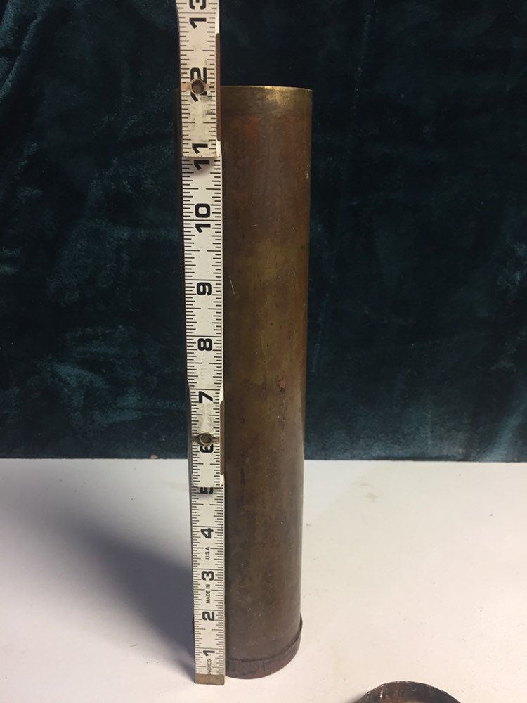 WW1 Trench Art Brass Shell Canister - Etsy