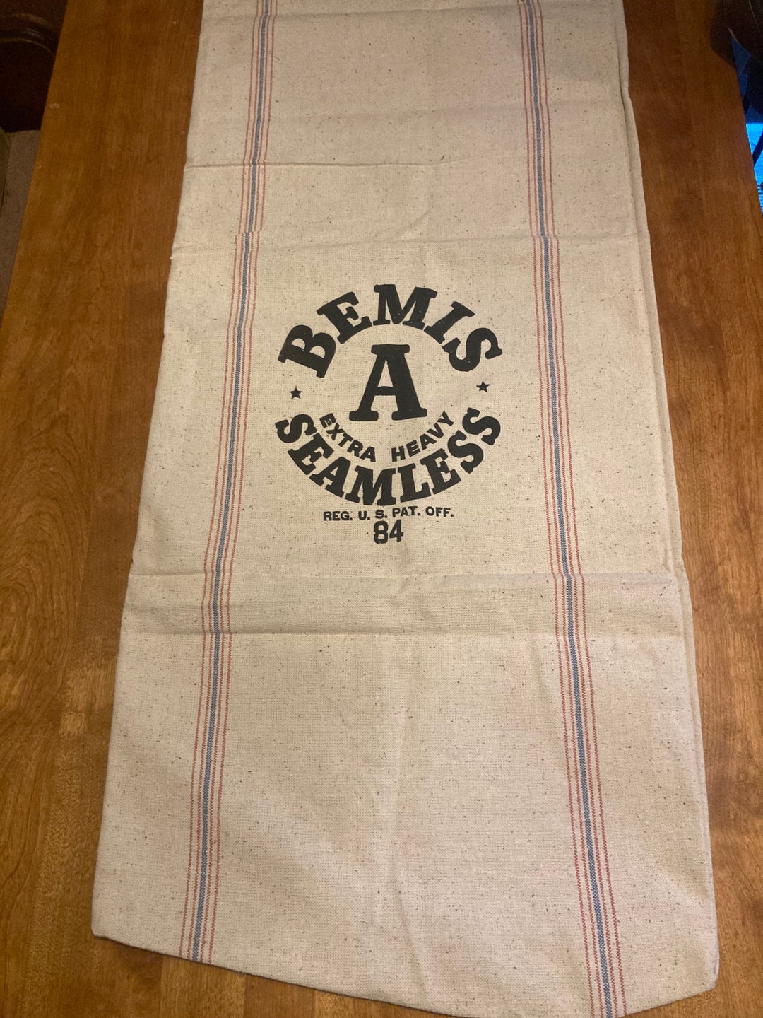 Vintage Heavy Cotton Sack / Seed Sack Bemis Seamless A Extra Heavy - Etsy